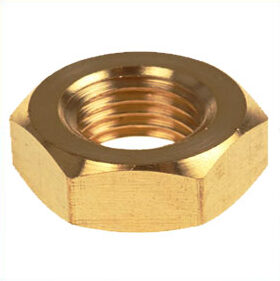 Hexagon Lock Nuts (Half Nuts) Brass DIN439B – ALFAST Fixings ...