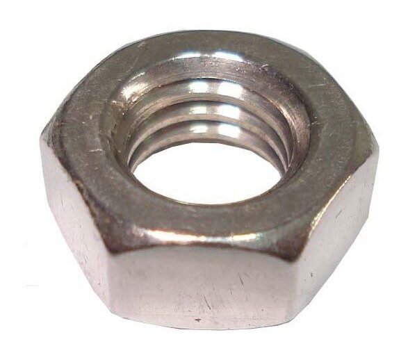 M10 Left Hand Hexagon Full Nuts Stainless Steel A2/304 Grade DIN934 ...